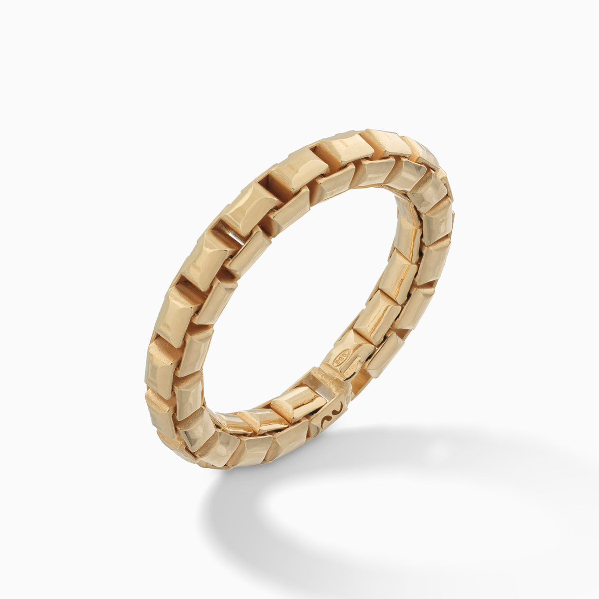 Ulysses Tubular 18K Polished Yellow Gold Vermeil Ring | Marco Dal Maso
