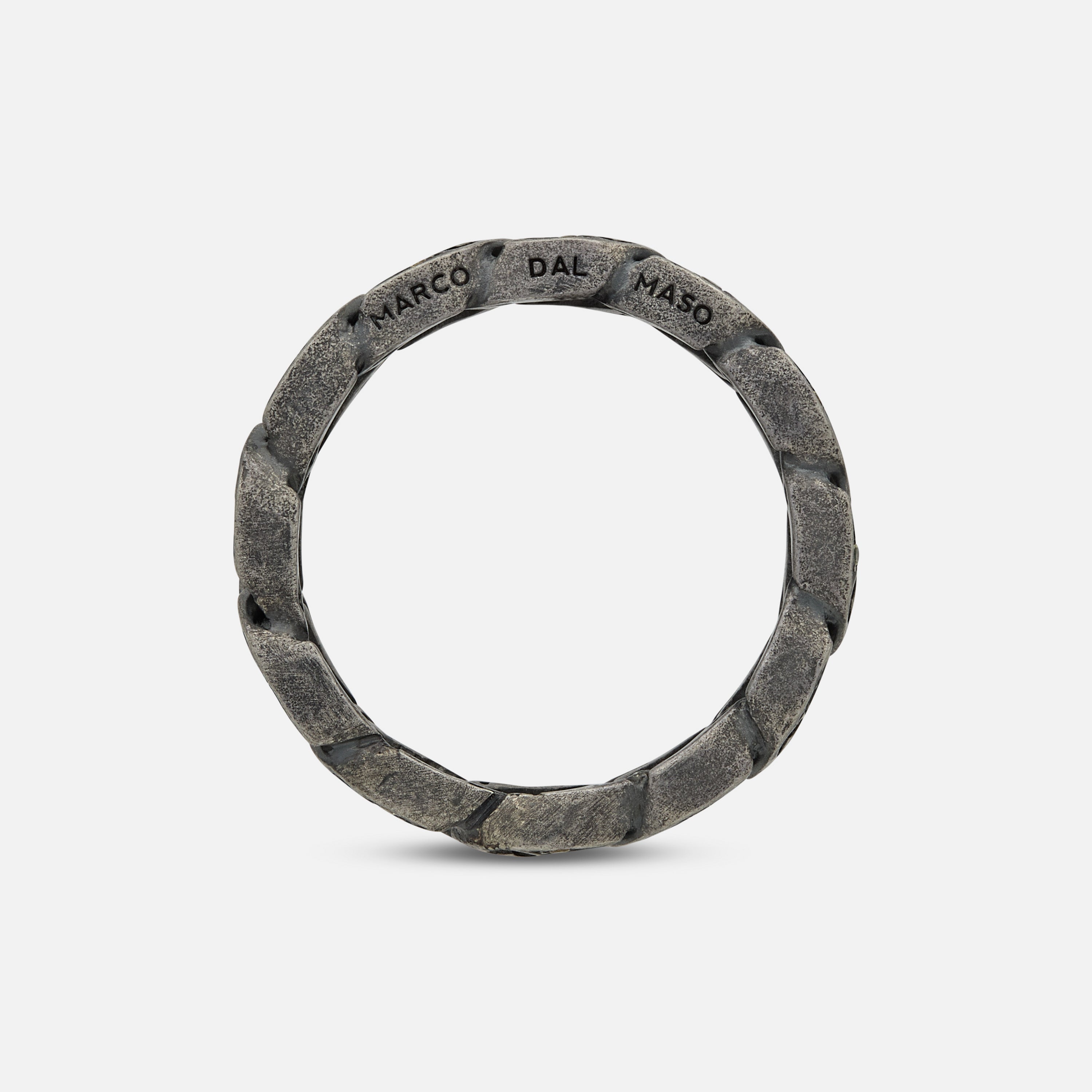 FLAMING TONGUE Molten Loop Ring | Oxidized Silver, Red Sapphire ...