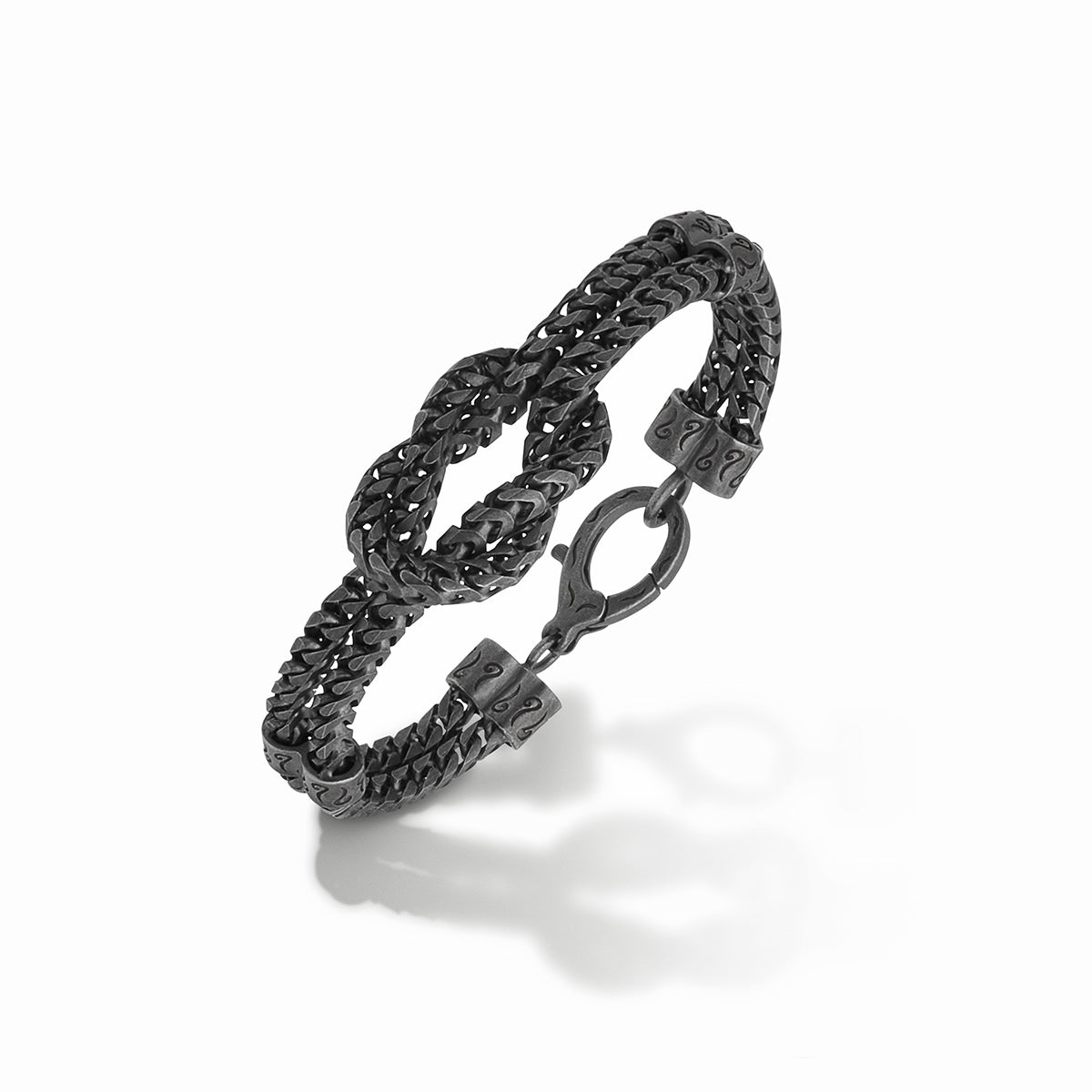LASH Reef Knot Chain Oxidized Bracelet | Marco Dal Maso
